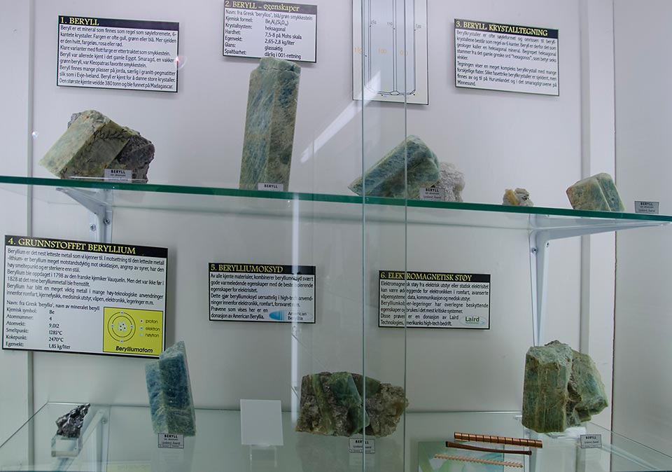 Mineral Museum Fennefoss near Evje, Norway
