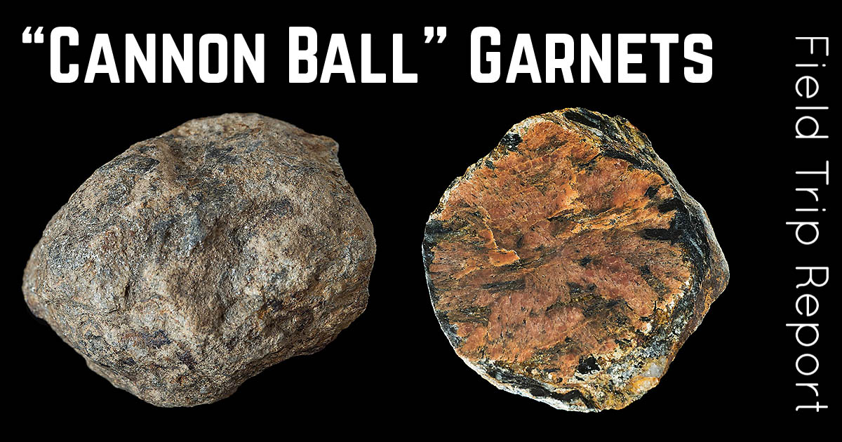 Cannon Ball Garnets from Ustup, Czech Republic